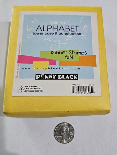 Penny Black Rubber Stamps Kate Text Upper Case Letters & Numbers ...