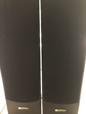 4x Audiofile 583LR Home Theatre Tower Speaker Pair + Sony Amplifier STR ...