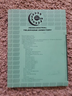 1974 Penn Central Telephone Directory Philadelphia B1 | eBay