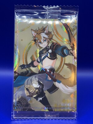 Gorou Genshin Impact Wafer Card Holo Unopened miHoYo BANDAI TCG ...