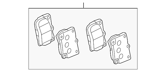 Lexus 0446630210 Genuine OEM Factory Original Rear Pads for sale online ...