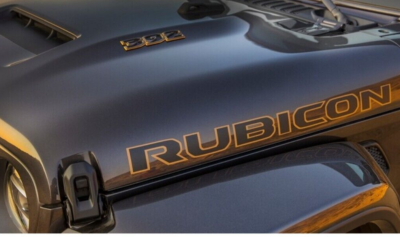New 2021-2023 Jeep Wrangler 392 RUBICON Bronze Outline Hood Decals (2 ...