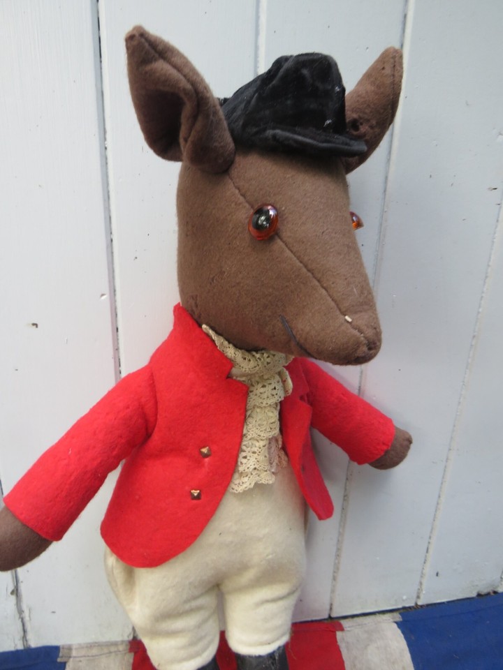QUIRKY UNUSUAL ANTIQUE VINTAGE OLD ENGLISH FOX HUNTING TROPHY MASCOT ...