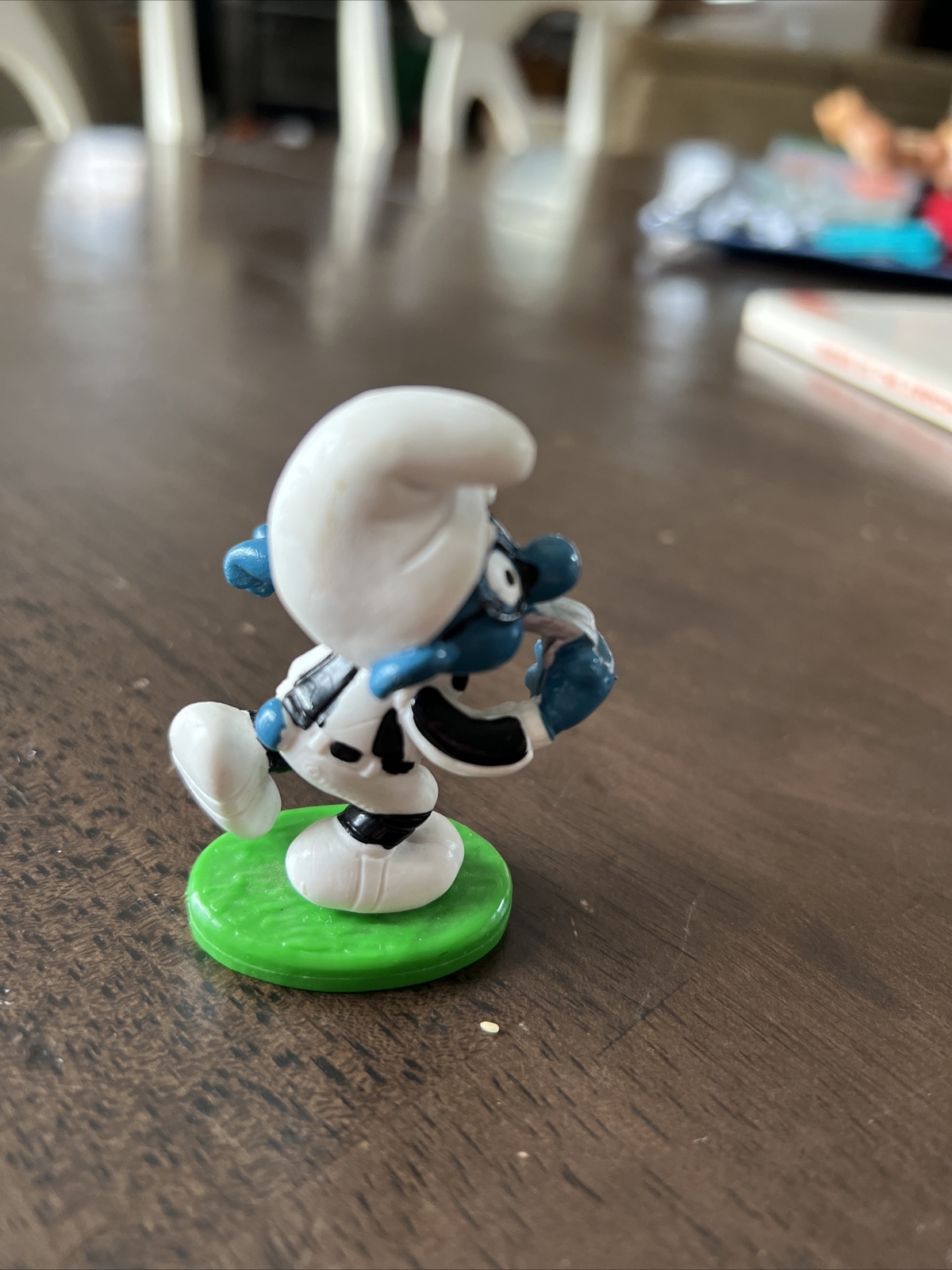 Smurfs 20191 Brainy Smurf Referee Football Ref Figure Vintage Toy PVC ...
