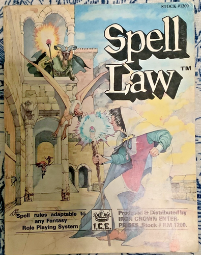 ICE Iron Crown Industries Rolemaster Loremaster - SPELL LAW - 1984 | eBay
