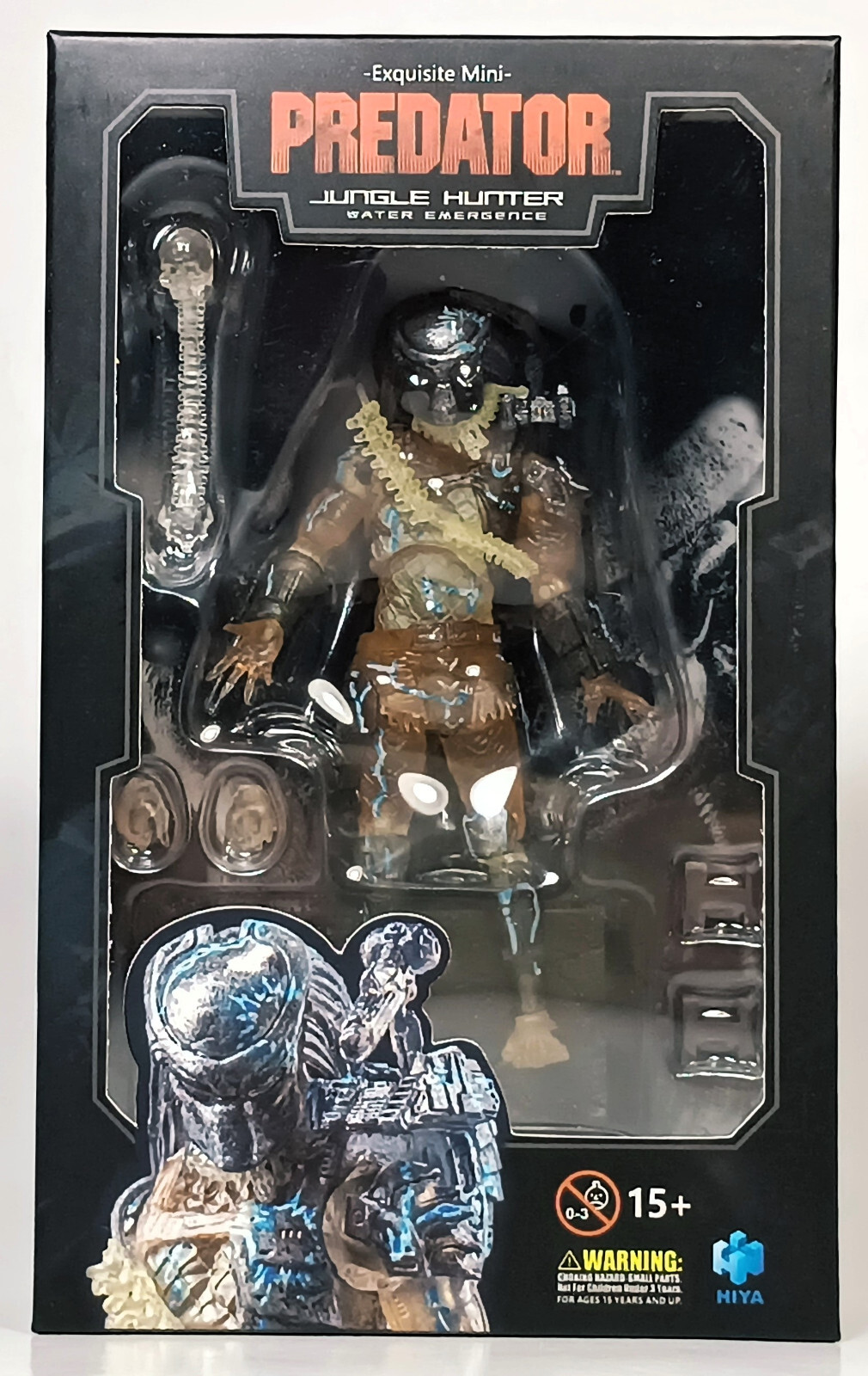 HIYA TOYS EXQUISITE MINI 1/18 4" PREDATOR JUNGLE HUNTER WATER EMERGENCE ...