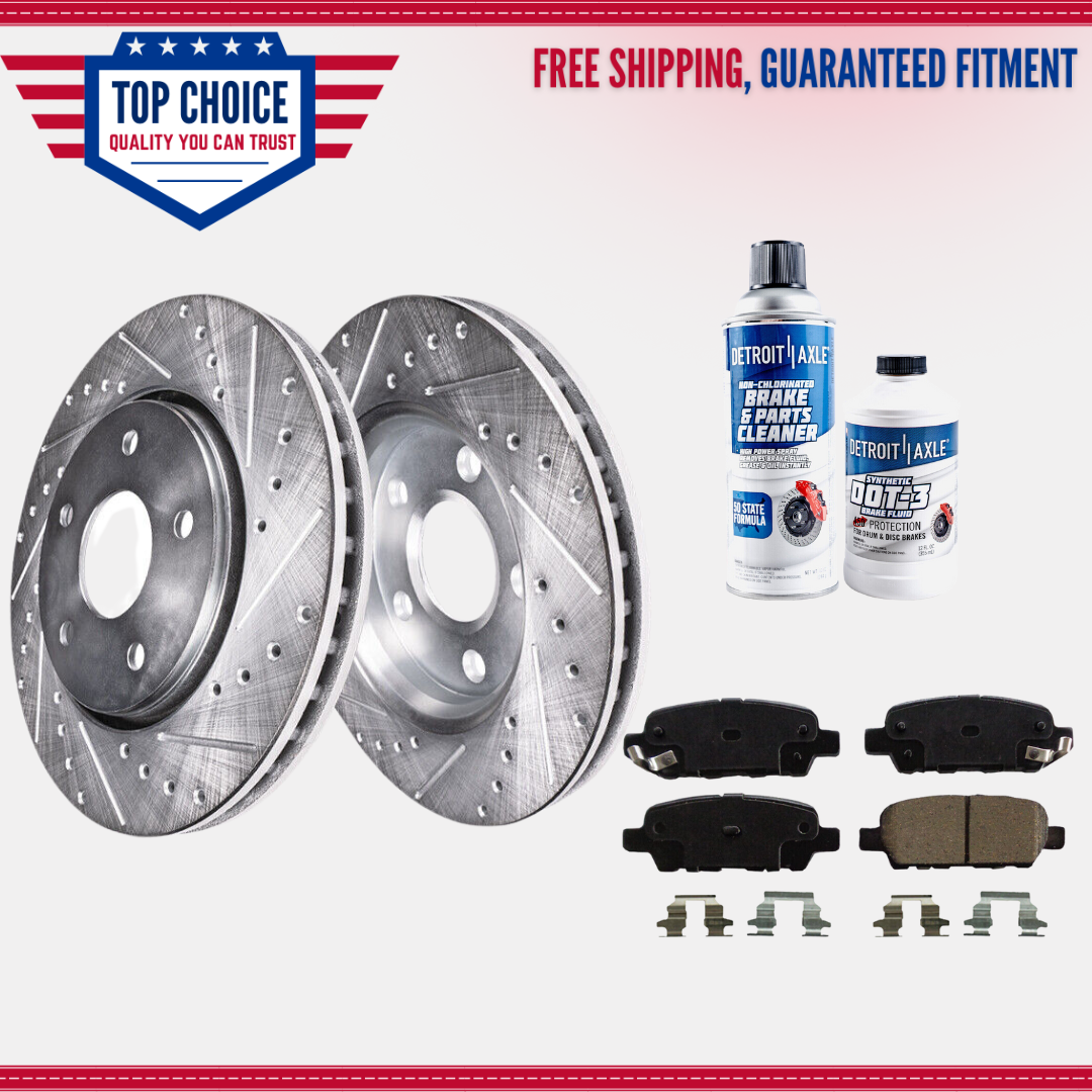 Rear Brake Rotors + Brake Pads for Murano Pathfinder Brakes Rotor Brake ...
