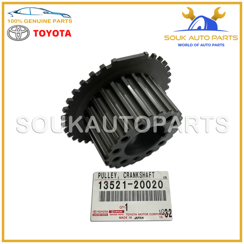 13521-20020 Genuine Toyota PULLEY, CRANKSHAFT TIMING 1/2/3MZFE ...