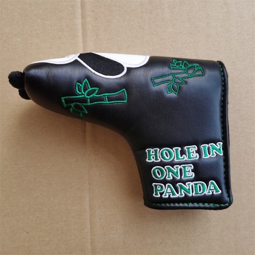 Panda Golf Putter Headcover Black Blade Putter Cover For HOLE IN ONE | eBay