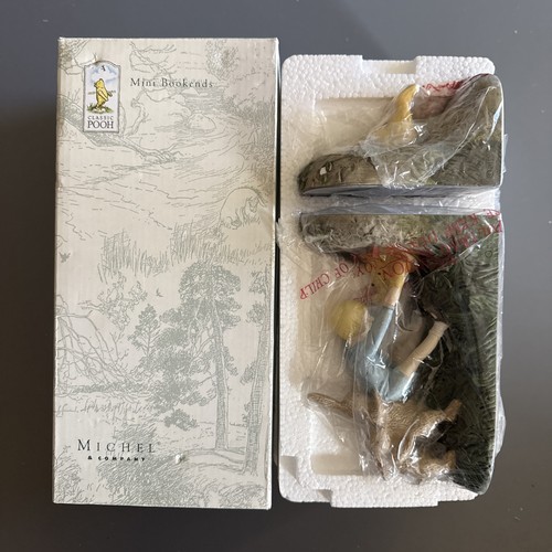 Vintage Classic Winnie the Pooh Ceramic Bookends Stuck in Hole ...