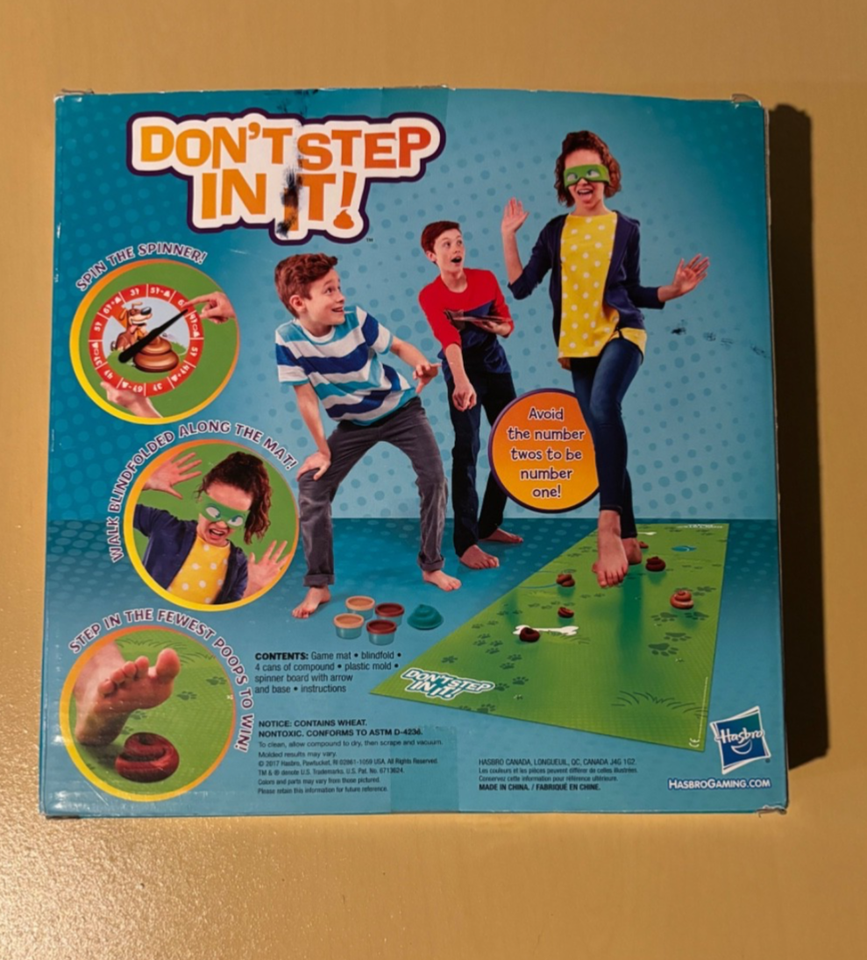 Game: Don’t Step In It! Blindfolded, Poop-Dodging Fun! 630509645992| eBay