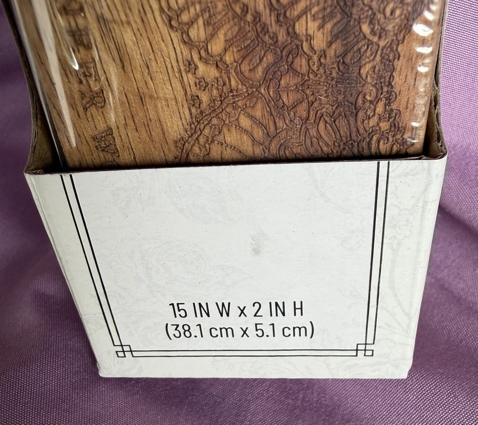 NEW NIB Pioneer Woman Vintage Lace Acacia Wood Magnetic Wall Strip 15in ...
