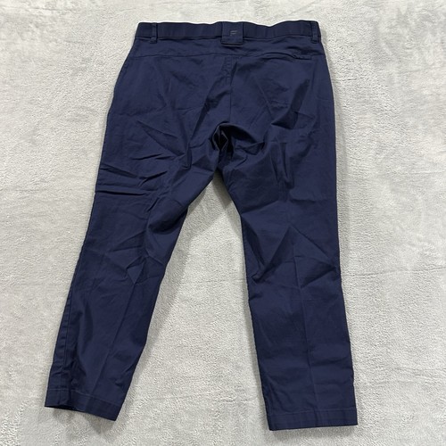 Fabletics Chino Active Pants Men 36 x 28 Blue Stretch Straight ...