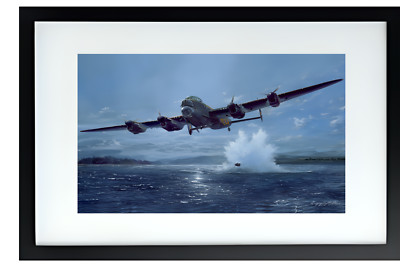 Dambusters Lancaster Bomber Giclee Fine Art Print Wall Picture Decor ...