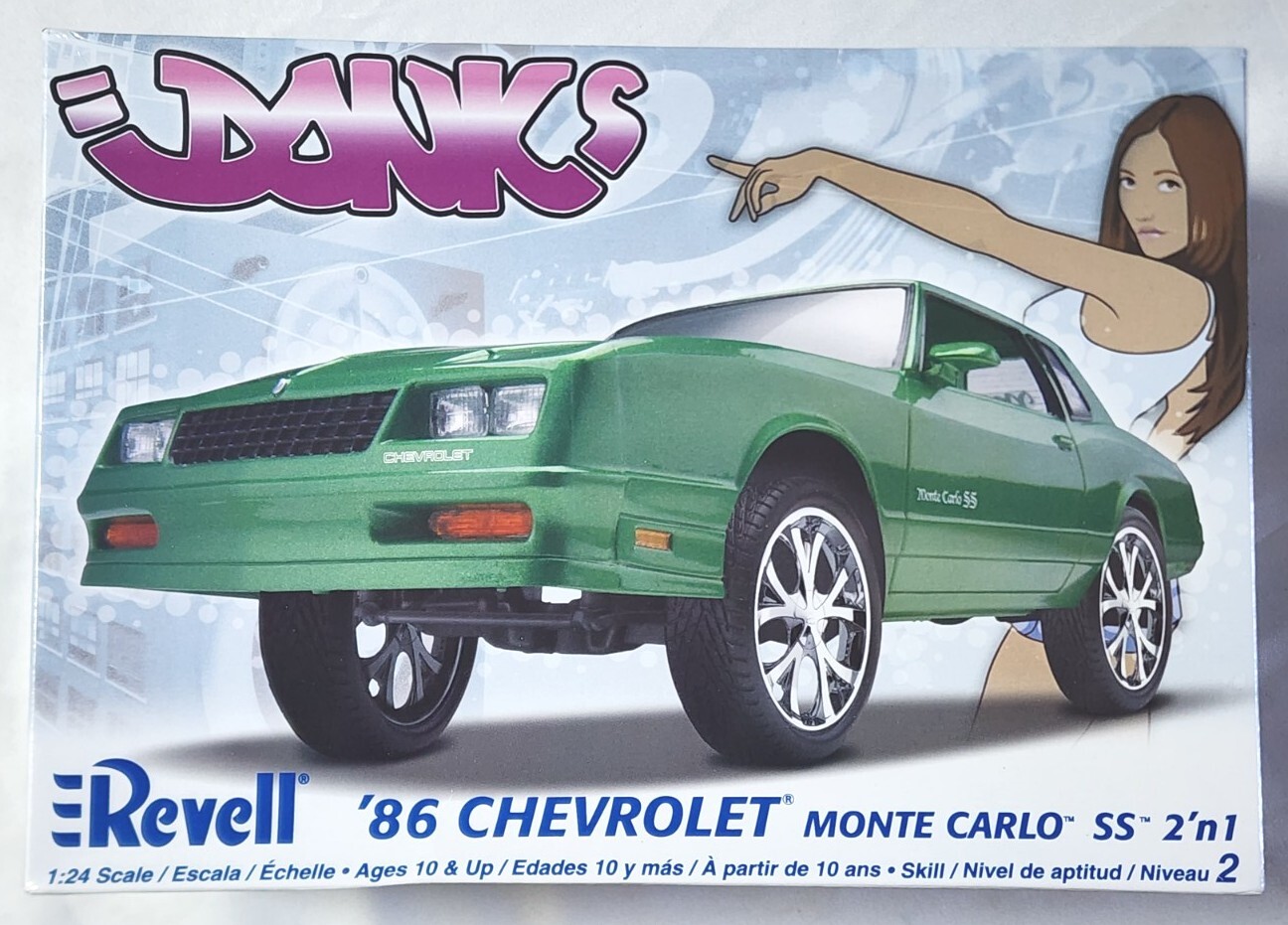 Revell 1:24 1986 Chevrolet Monte Carlo SS Donks 2 in 1 Model Kit | eBay