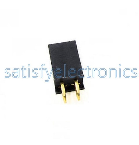 50PCS 2.54mm 2x2 Pin 4P Double Row Female Straight Header Pitch Socket ...
