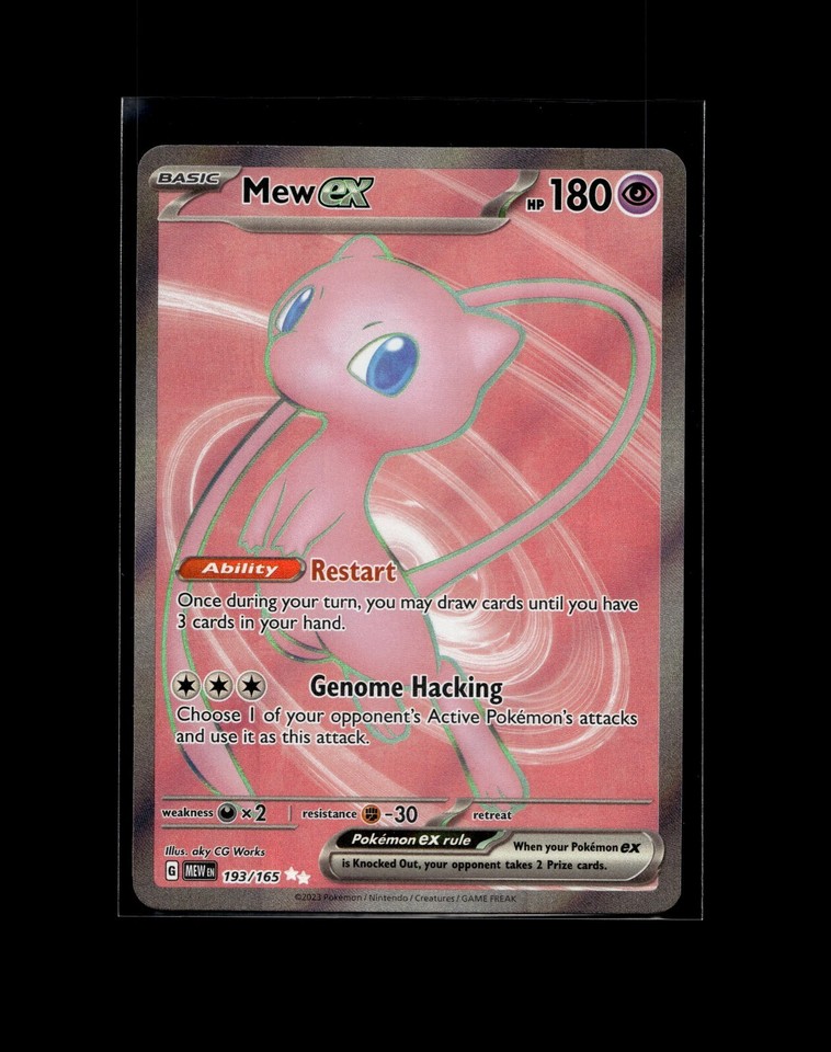 Mewtwo Mew Pokémon Card! Holo/Reverse Holo Ex Rare V Vmax GX Full Art ...