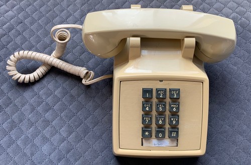 Vintage Northern Telecom Push Button Desk Phone 2500 Type Digitone Dial ...