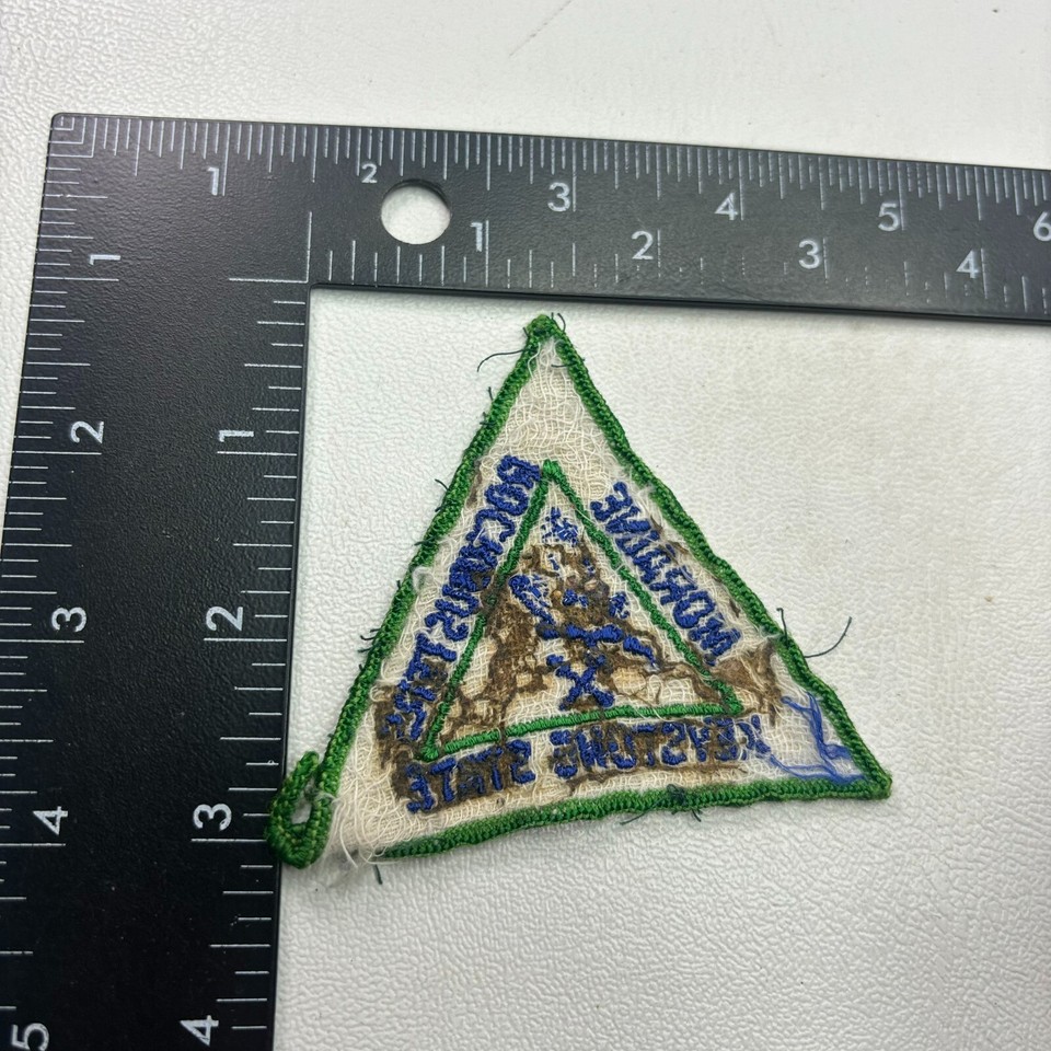 Vtg MORAINE ROCKBUSTERS KEYSTONE STATE Pennsylvania Patch mineral ...