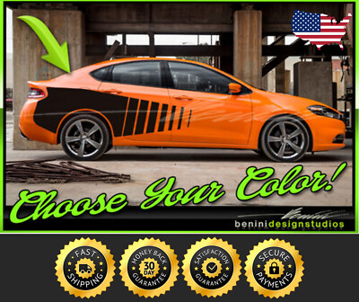 Cuda Billboard Side Blackout Racing Stripe Graphics - Fits 2013-2016 ...