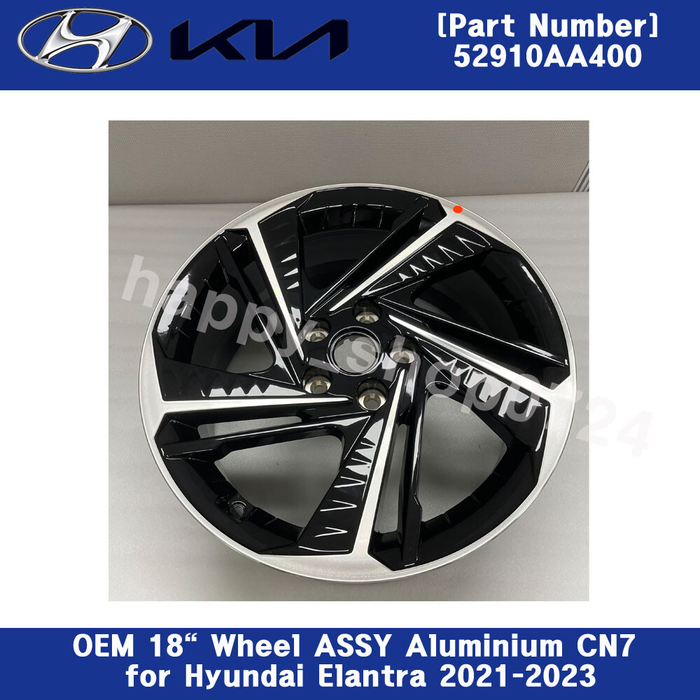 OEM 18" Wheel ASSY Aluminium CN7 52910AA400 for Hyundai Elantra 2021 ...