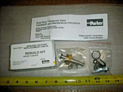 PARKER REBUILD KIT Solenoid Valve Rebuild Kit P/N 06F38C1122AAFR | eBay