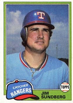 Jim Sundberg 1981 Topps 95 Texas Rangers Baseball Card | eBay Australia