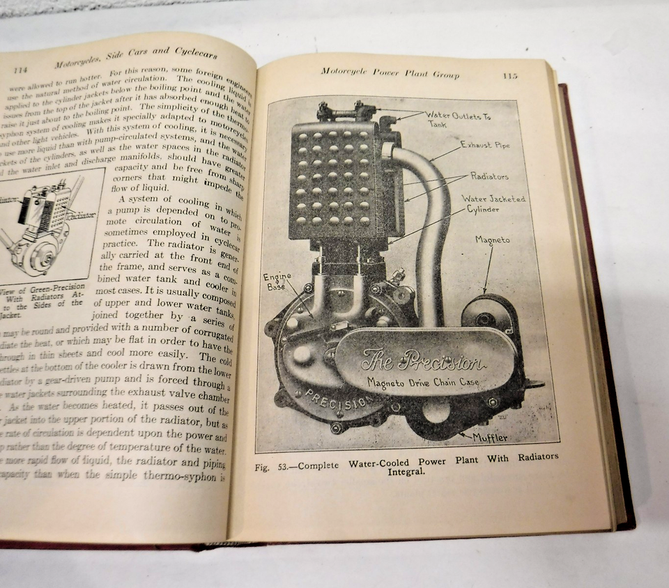 1924 Motorcycle & Side Cars Manual Book Indian Harley Excelsior ...