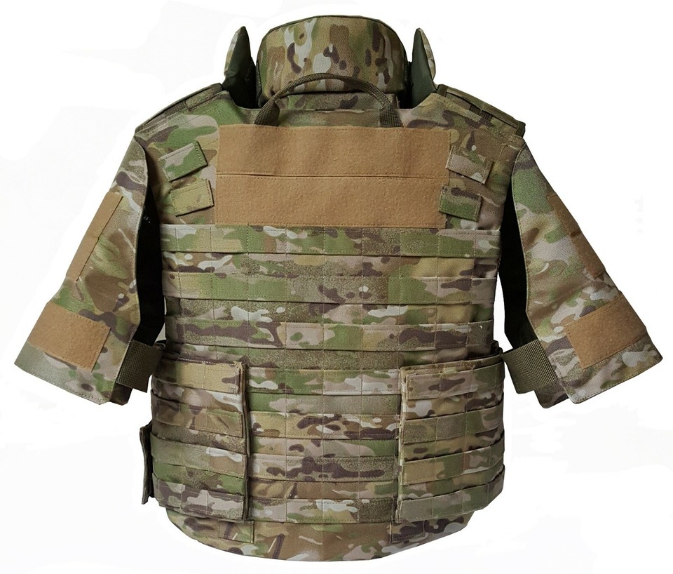 Body Armor Plate Carrier MultiCam size M Tactical Vest with full 3A ...