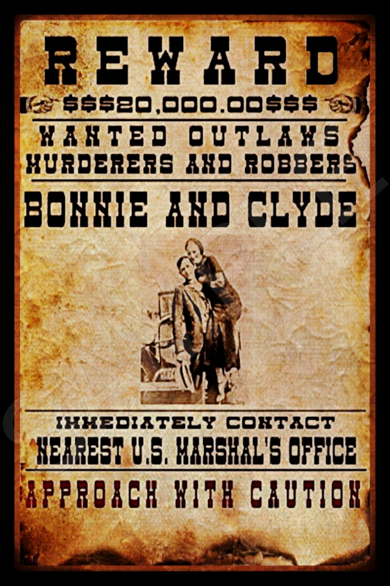 Foto Segnaletiche Di Bonnie E Clyde