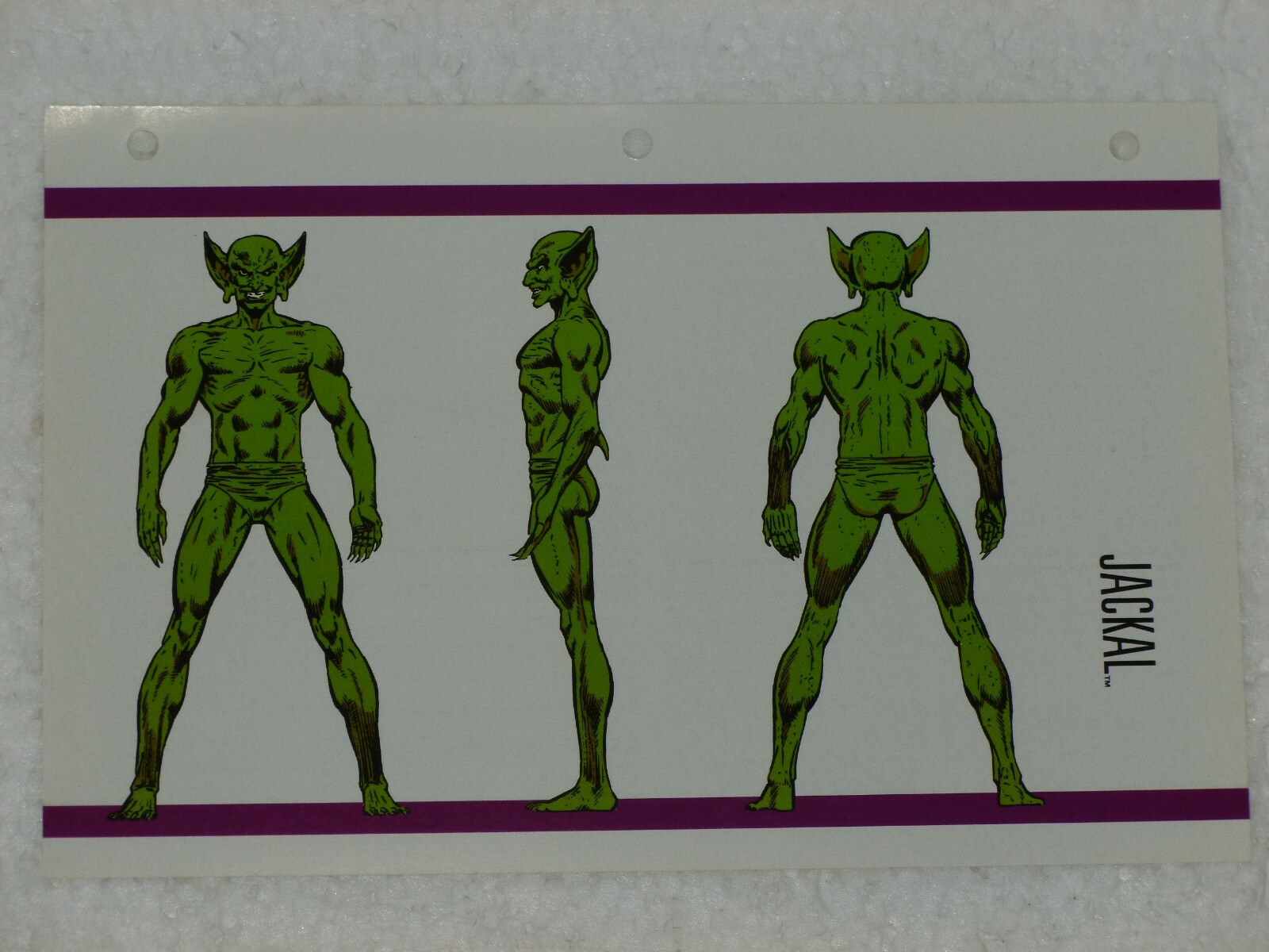 JACKAL - Character Info MARVEL BIO SHEET Heroes & Villains RARE Card ...