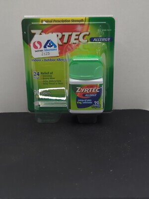 Zyrtec Allergy Treatment Tablets - 10mg 90 Count 08/26 New Sealed ...