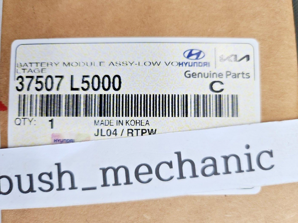 GENUINE OEM Hyundai Kia Battery Module Low Voltage 37507L5000 FAST ...