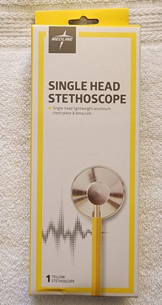 Medline Single-Head Stethoscope, Yellow 1 Each Ref MDS926108 (New in ...