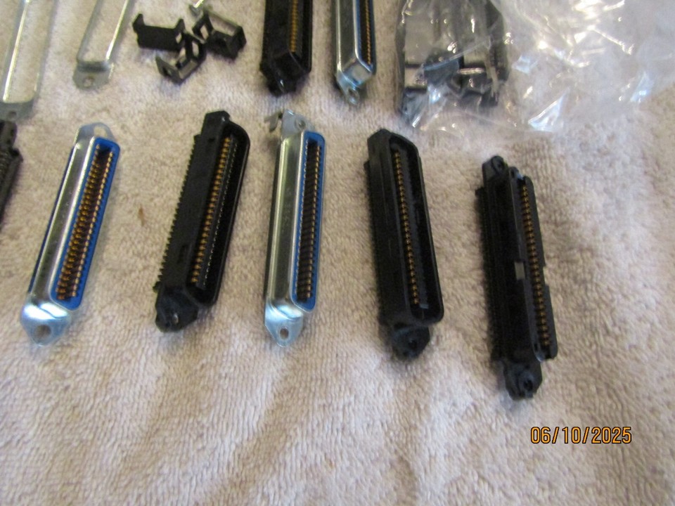 Vintage Amphenol AMP TRW Cinch Large Lot of Computer Printer Connectors ...