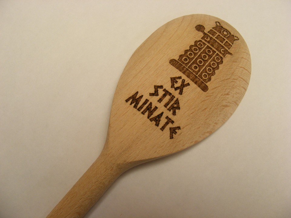 STAR WARS STAR TREK DR WHO CHEWIE DARTH VADER BAKING WOODEN SPOON ...