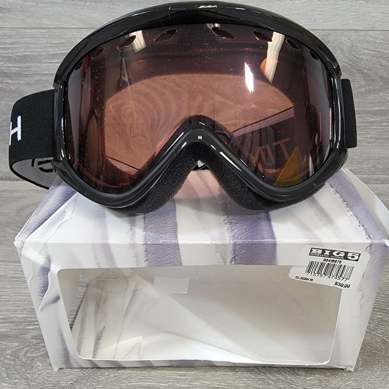 Smith Electra Medium Fit Black Frame RC36 Lens with Fog X Inner Lens | eBay