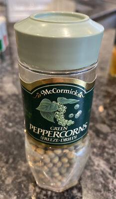 Vintage McCormick Spice Glass Jar Green Lid Green Peppercorns | eBay