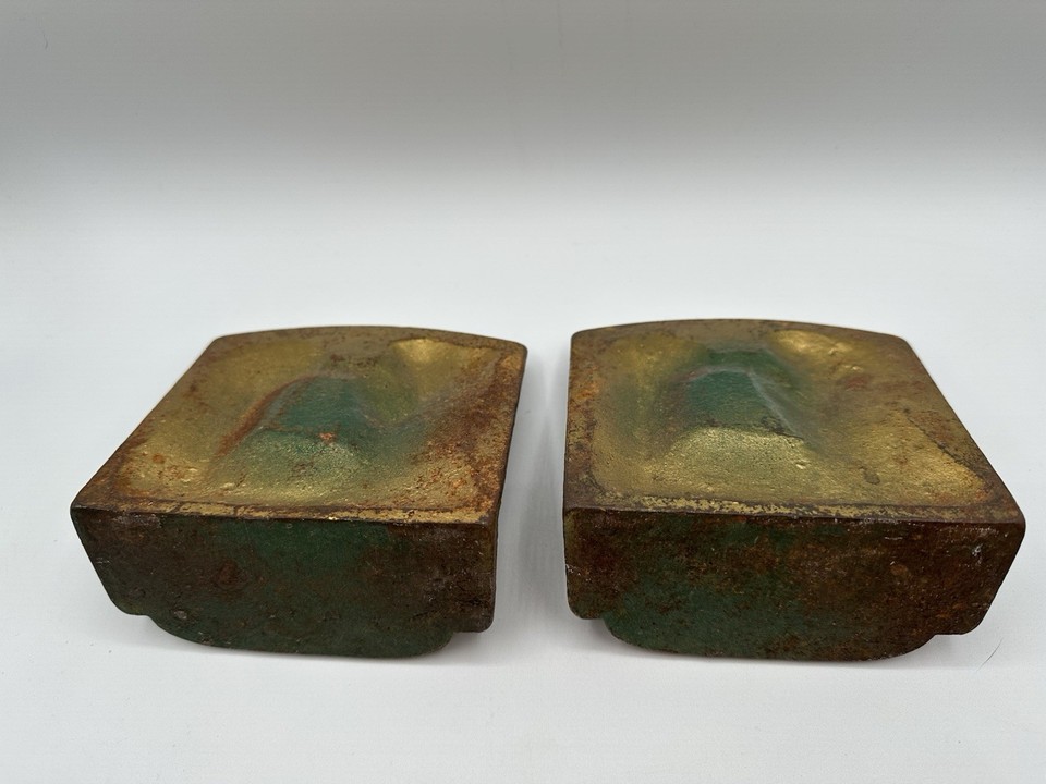 Antique Early 20th Century Cast Iron ANGELUS Bookends | eBay