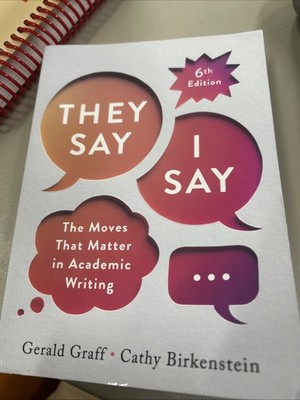 They Say / I Say Paperback) 6e 9781324070030| eBay
