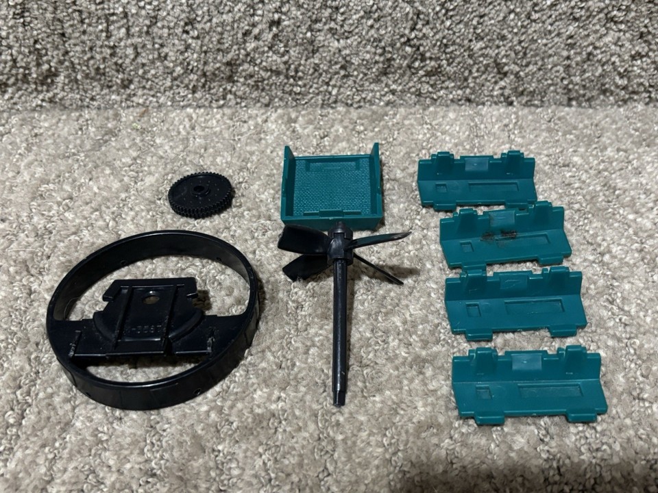 1984 GI JOE Cobra Water Moccasin Parts Lot Rear Fan Assembly + Covers ...