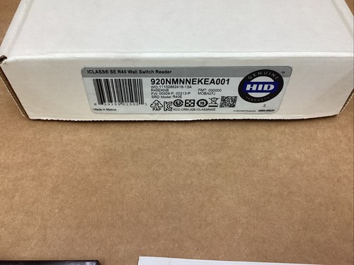 HID 920NMNNEKEA001 iClass SE R40 Wall Switch Reader R40EKNB | eBay