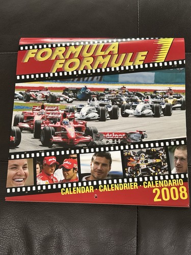 VTG. 2008 Formula 1 Racing Calendar Printed In Germany Featuring ...