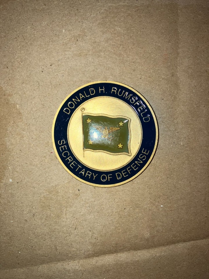 9/11 SECDEF Donald H. Rumsfeld 13th & 21st US Secretary of Defense Coin ...