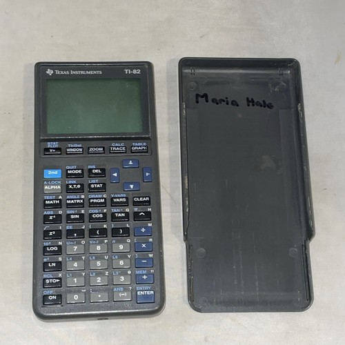 TEXAS INSTRUMENTS TI-82 SCIENTIFIC GRAPHING CALCULATOR WITH COVER /WH ...