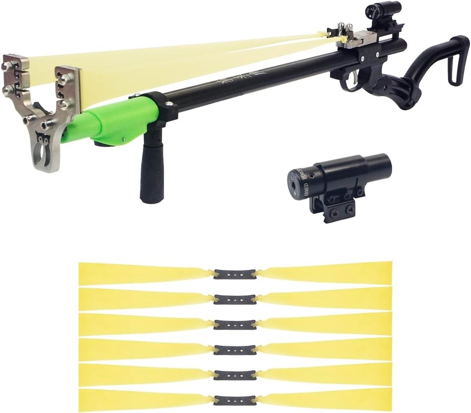 Powerful Hunting Trigger Mechanism Rubber Band Slingshot Gun Slingshot ...