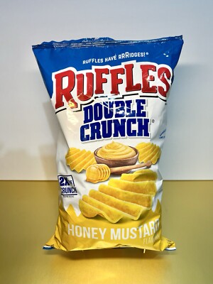 🔵 New Limited Edition RUFFLES Double Crunch Honey Mustard Potato Chips ...