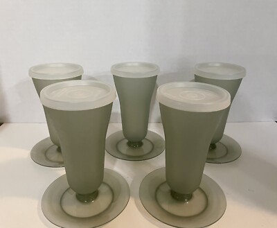 Set Of 5 Tupperware Parfait Dessert Cups With Lids New Condition | eBay