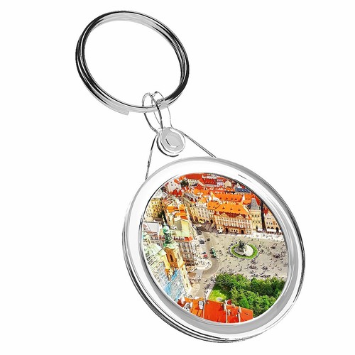1 x Old Town Hall Prague Czech - Keyring IR02 Mum Dad Kid Birthday Gift ...