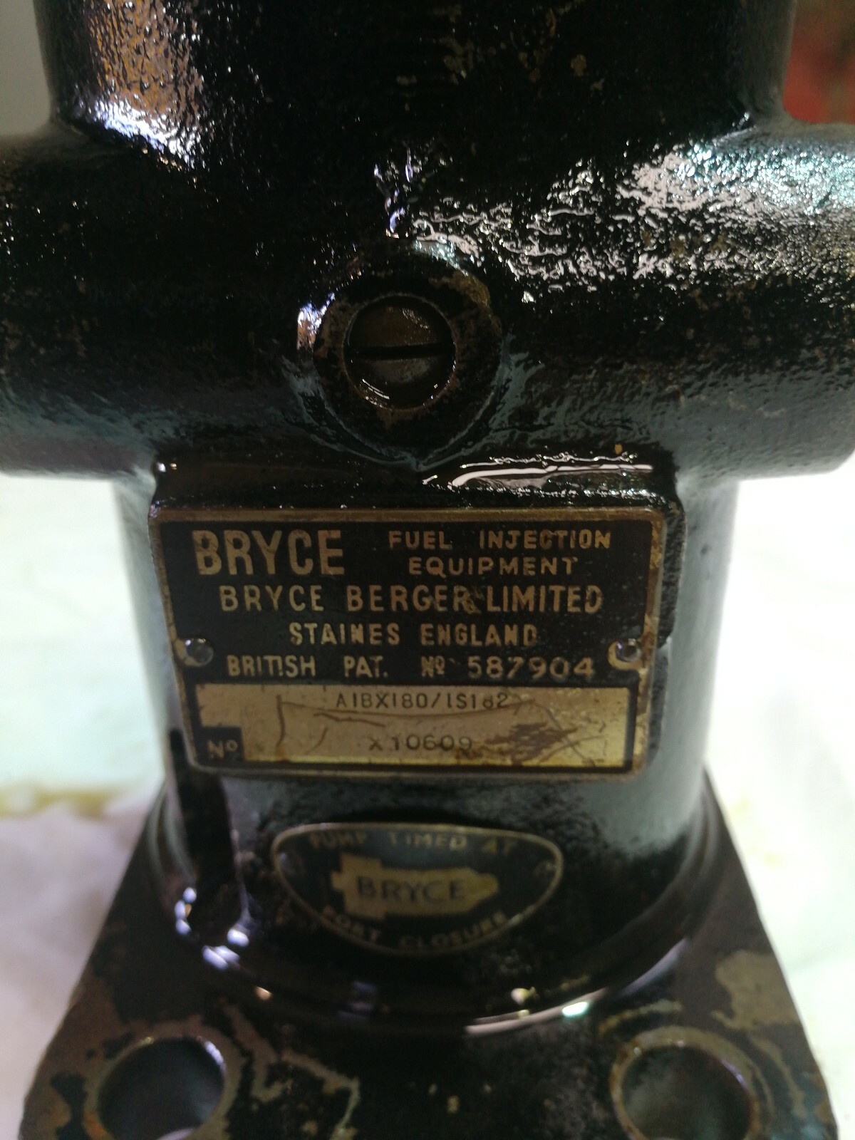 Mirrlees Blackstone F, FS, FP Engine Bryce fuel injection pump A1BX180 ...